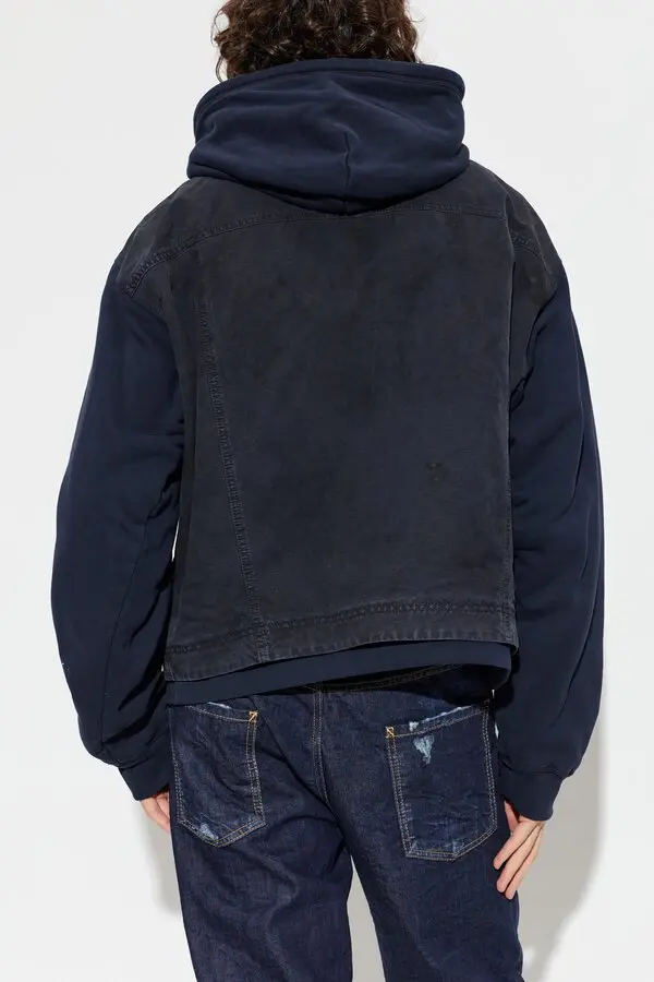 Dsquared2 Denim Jacket With Hood
