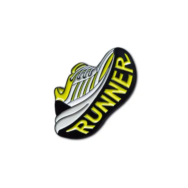 MAKE HEADS TURN Runner Enamel Pin - Green