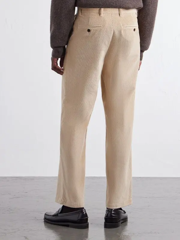Portuguese Flannel Straight-leg Corduroy Trousers
