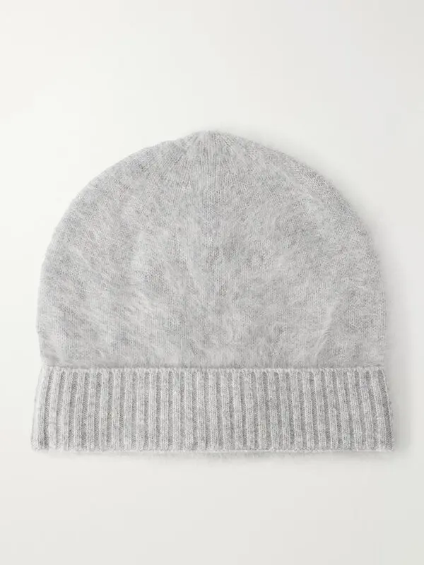 Altea Brushed Cashmere Beanie - Gray
