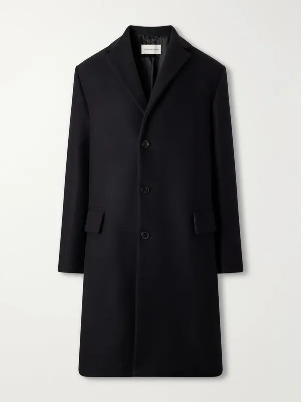 Dries Van Noten Wool-blend Coat - Black