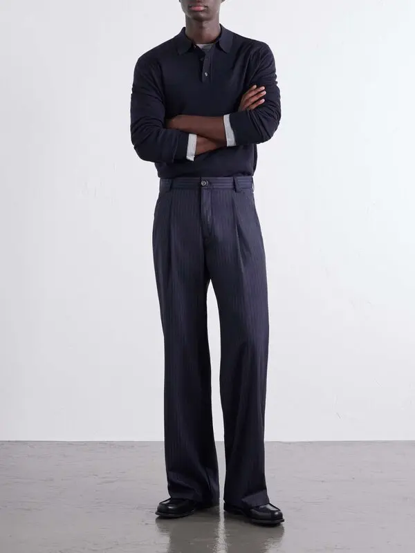 SLOWEAR Zanone Slim-fit Flexwool Polo Shirt