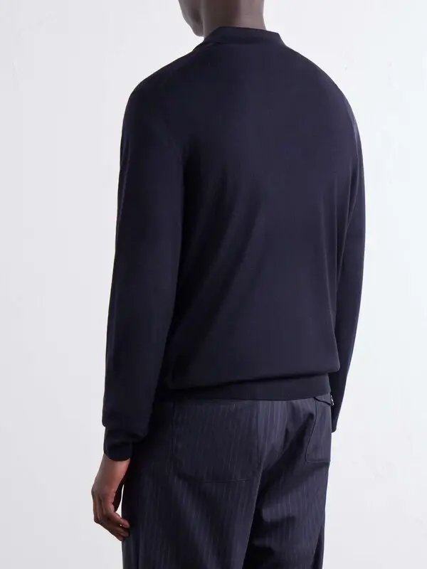 SLOWEAR Zanone Slim-fit Flexwool Polo Shirt