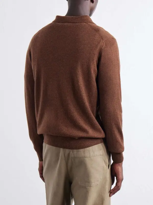 Sunspel Cashmere Polo Shirt