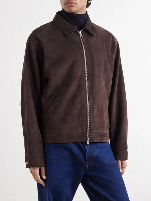 Nn07 Petrus Suede Jacket - Brown