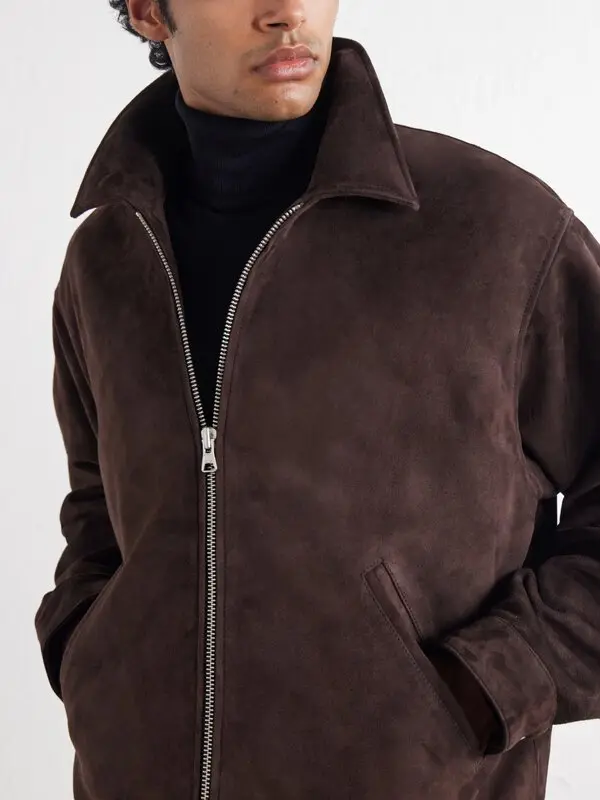 Nn07 Petrus Suede Jacket - Brown