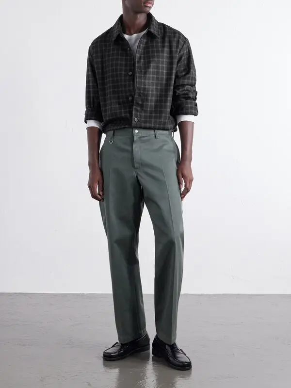 A.p.c. Bobby Checked Wool-blend Twill Shirt