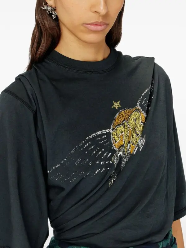 DIESEL® Graphic Print T-shirt Bodysuit