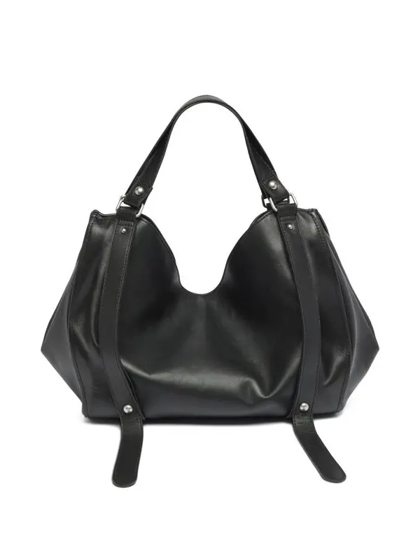 DIESEL® D-one Medium Leather Handbag - Black