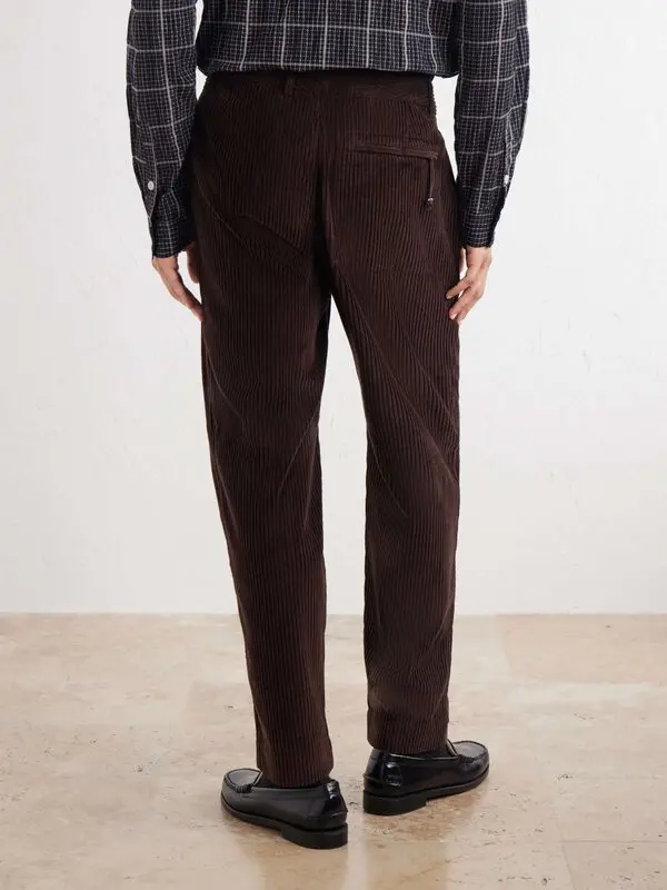 Folk Straight-leg Corduroy Trousers