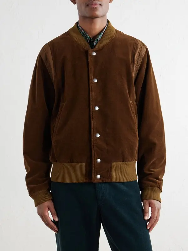 Dries Van Noten Cotton-corduroy Bomber Jacket