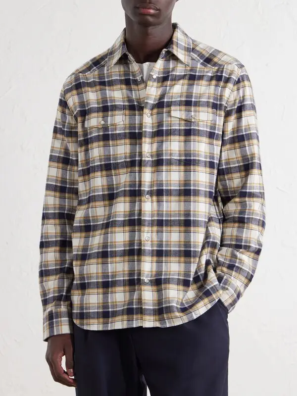 Mr P. Western Checked Organic Cotton Shirt