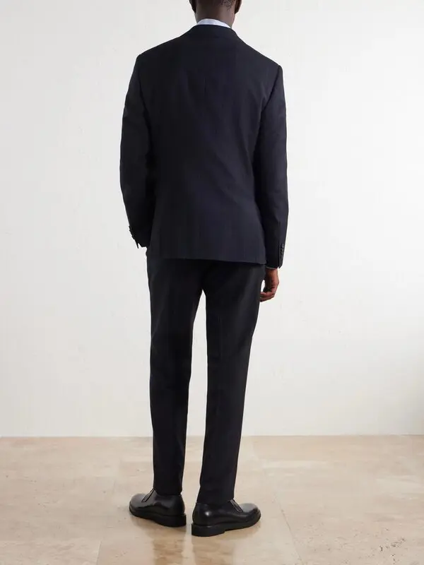 Mr P. Slim-fit Pinstriped Wool-fresco Blazer