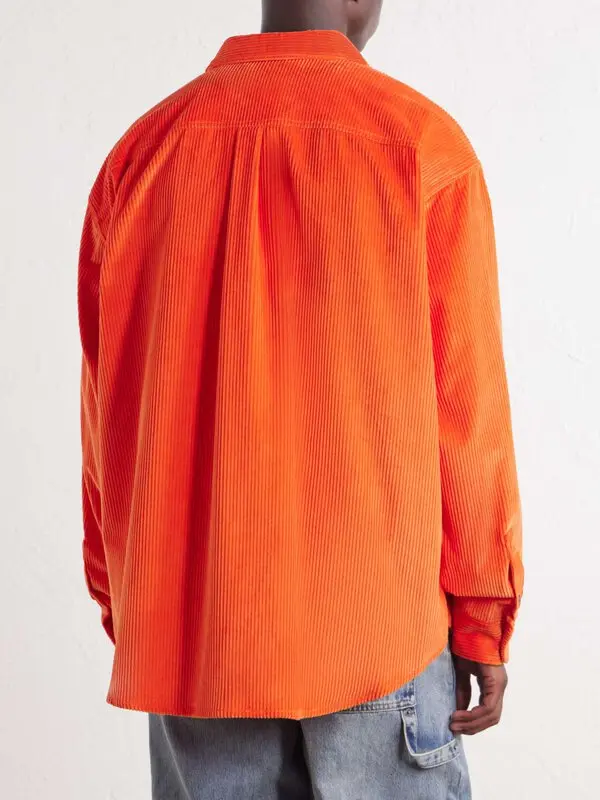 Loewe Leather-trimmed Cotton-corduroy Overshirt