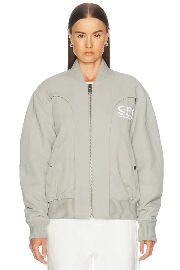 PORSCHE X Revolve Bomber Jacket - Light Silver