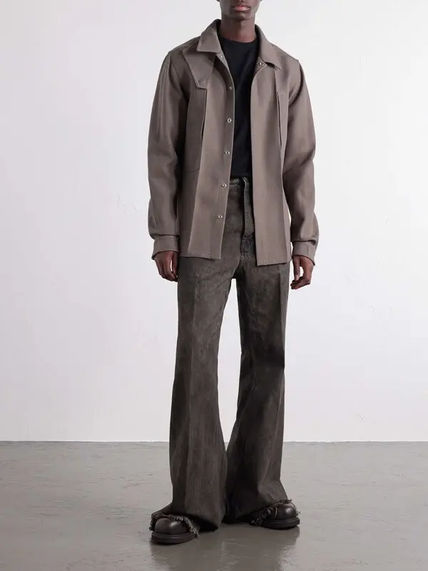 Rick Owens Virgin Wool Drill Overshirt