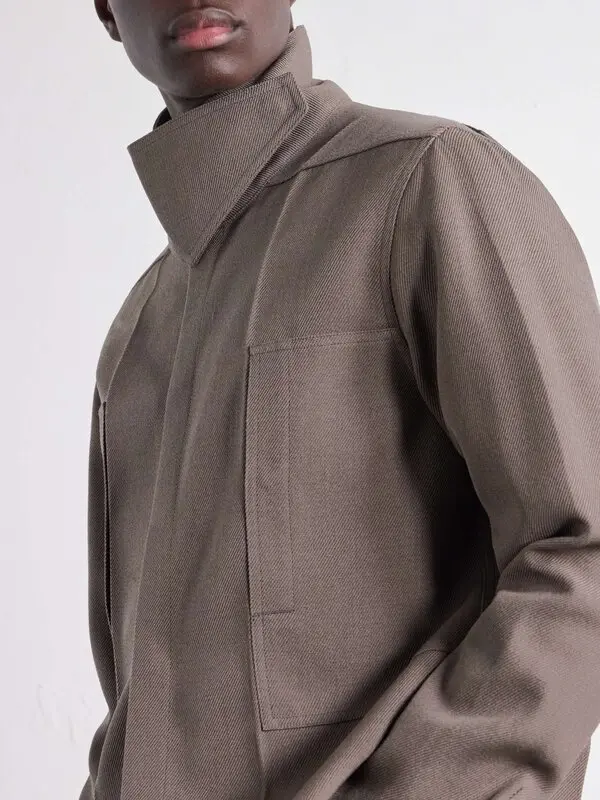Rick Owens Virgin Wool Drill Overshirt