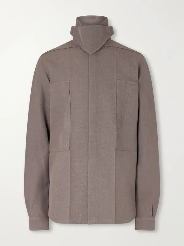 Rick Owens Virgin Wool Drill Overshirt
