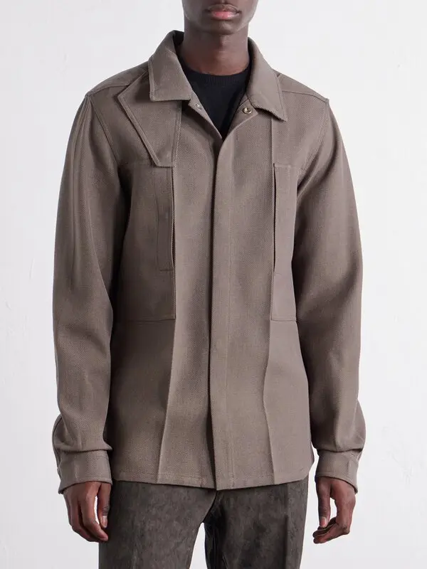 Rick Owens Virgin Wool Drill Overshirt