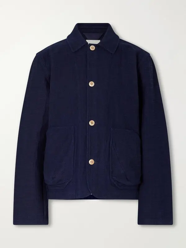 Folk Prism Cotton Jacket - Blue