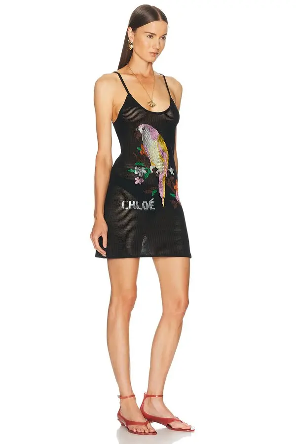 Chloé Parakeet Mini Dress