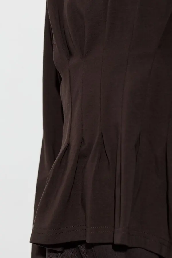 GESTUZ Gzinez' Fitted Long-sleeve Cotton Top