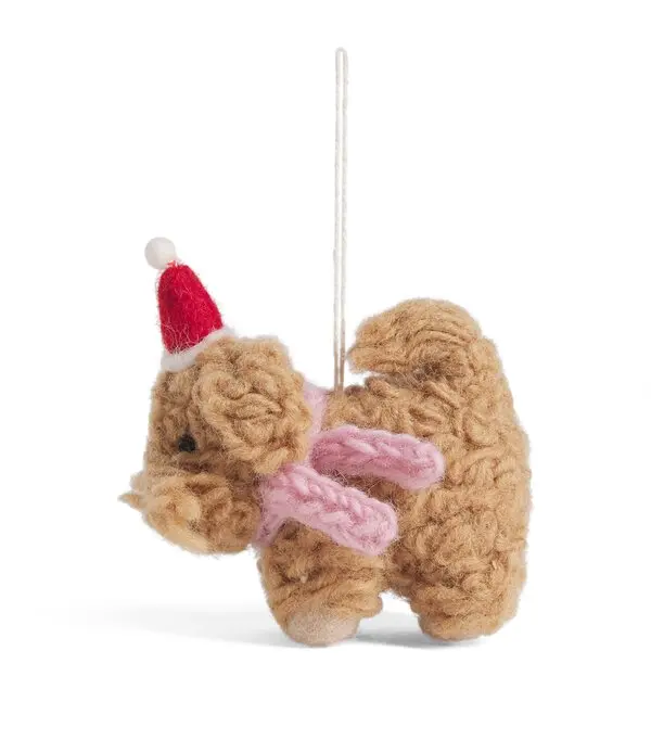 Harrods Felt Cockapoo Tree Decoration - Beige