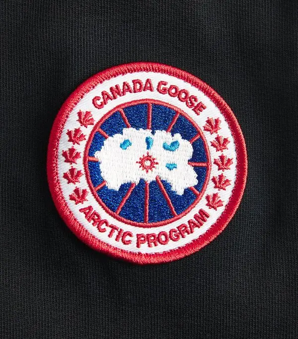 Canada Goose Organic Cotton Zip-up Hoodie With Embroidered Logo