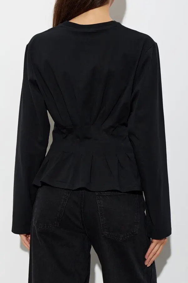 GESTUZ Gzinez Cotton Top With Peplum Detail