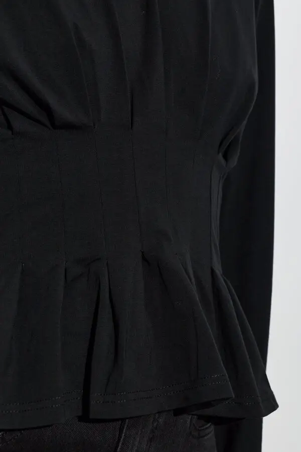 GESTUZ Gzinez Cotton Top With Peplum Detail