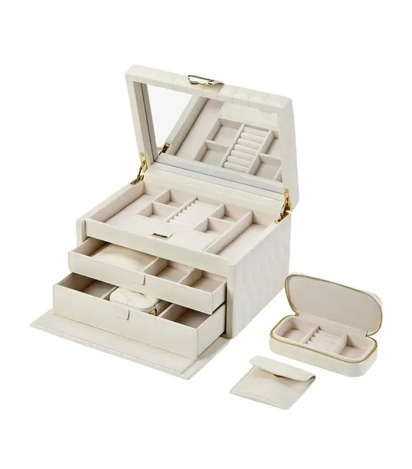 Wolf Medium Lauren Jewellery Box