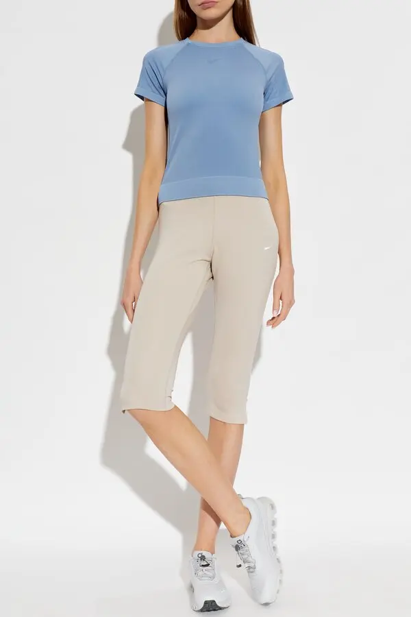 Nike Short Sleeve Top With Logo Accent