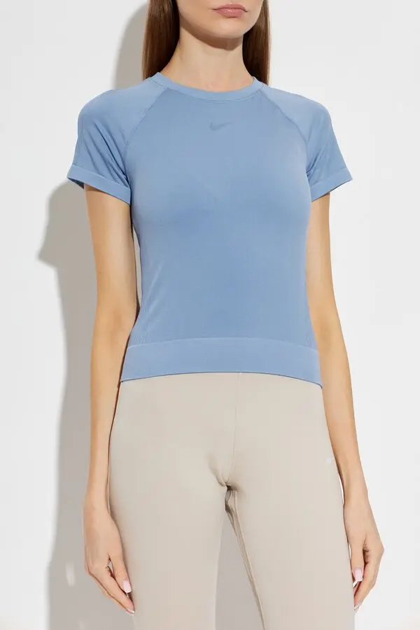 Nike Short Sleeve Top With Logo Accent