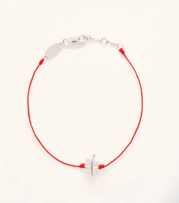 REDLINE White Gold And Diamond Bagatelle Bracelet - Red