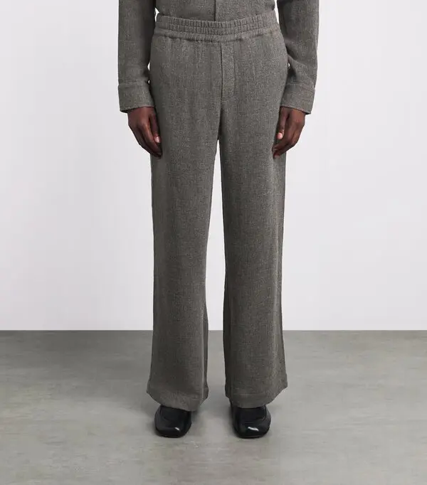 WON HUNDRED Leon Wide-leg Trousers In Wool-viscose