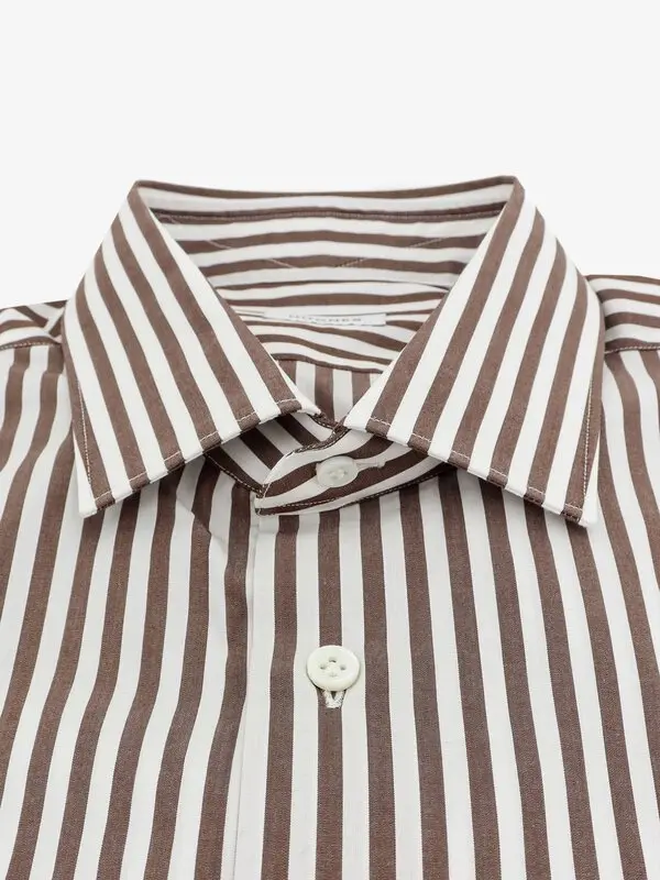 NUGNES 1920 Striped Cotton Shirt