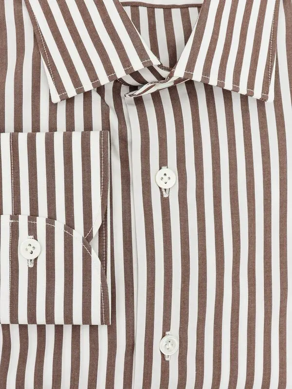 NUGNES 1920 Striped Cotton Shirt