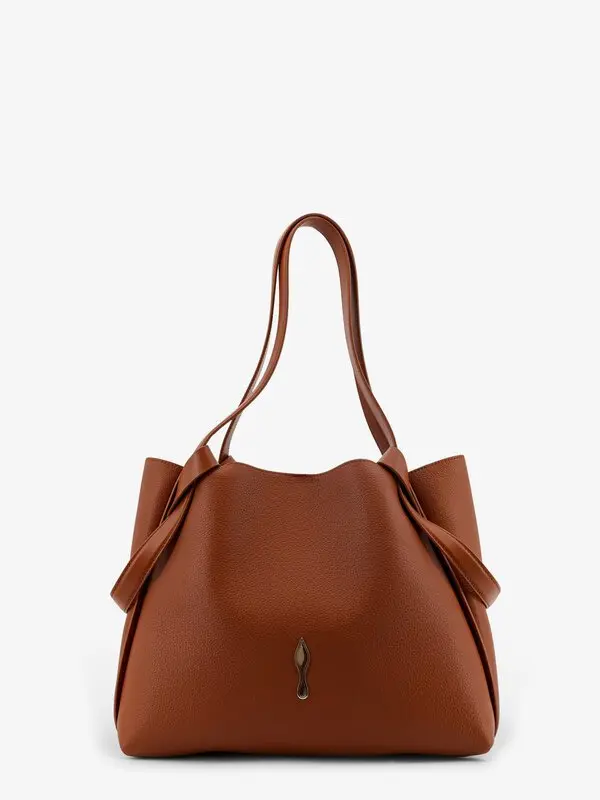 CHRISTIAN LOUBOUTIN Borsa A Spalla Bettina Small In Pelle - Brown