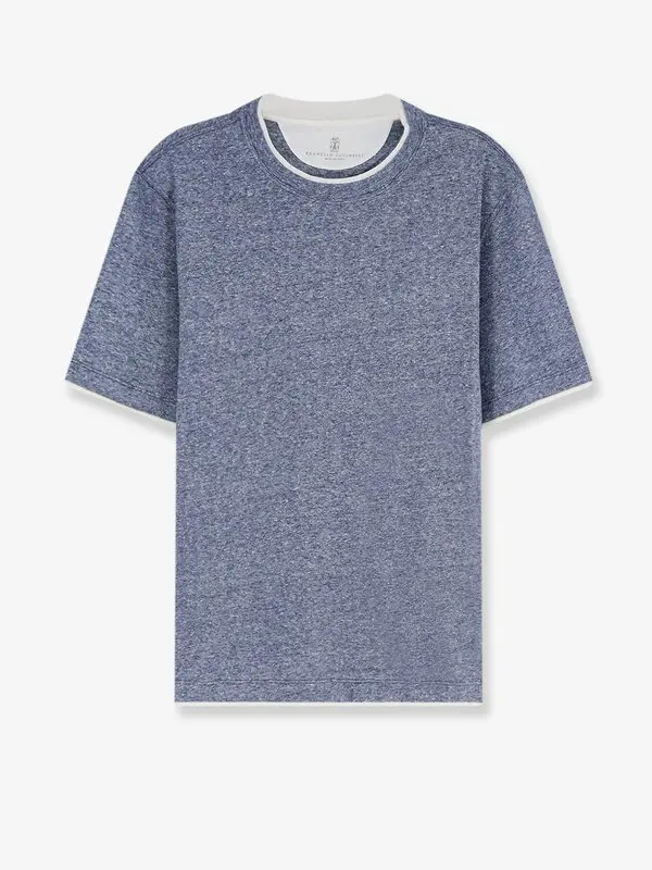 Brunello Cucinelli Linen And Cotton Blend Tshirt