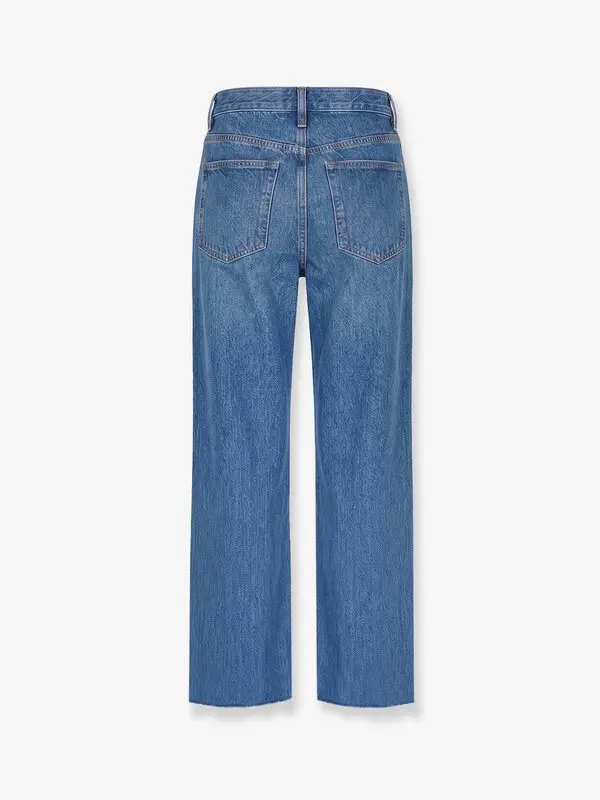 THE FRANKIE SHOP Denim" Wash Straight Leg Jeans