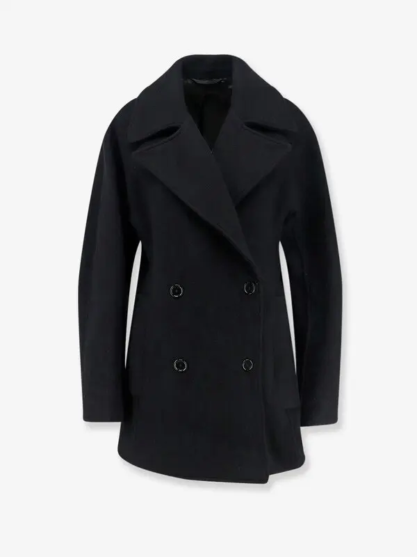 TOTEME Wool And Cashmere Blend Double-breasted Coat - Black