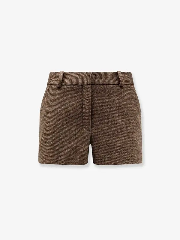 THE FRANKIE SHOP Kate Wool Blend Shorts