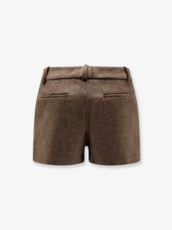 THE FRANKIE SHOP Kate Wool Blend Shorts