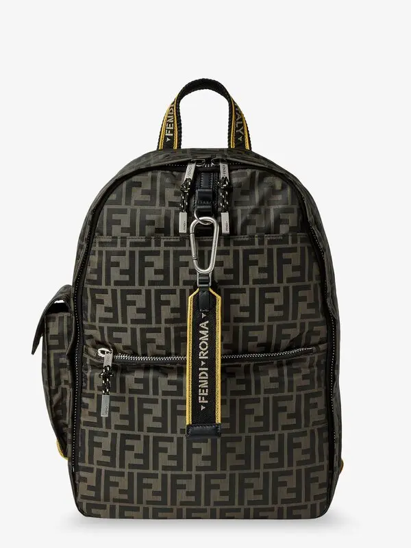 Fendi Climb Ff Zucca Technical Fabric Backpack - Black