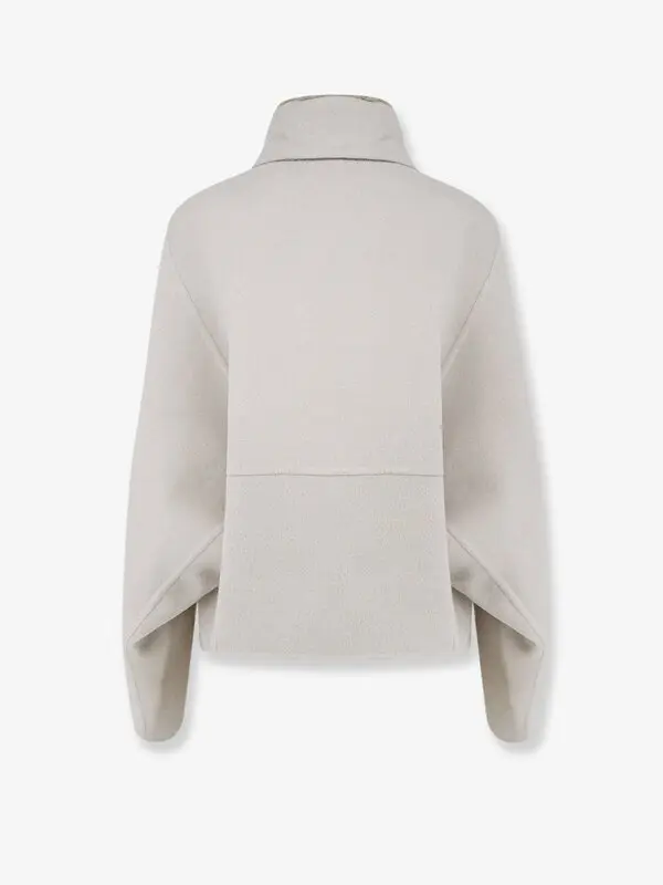 Brunello Cucinelli Wool And Cashmere Blend Jacket With Monili Detail