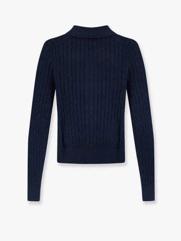 Polo Ralph Lauren Cotton Cardigan With Braided Knit