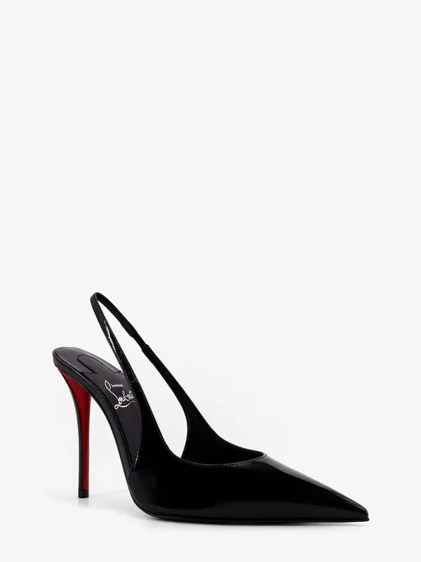 CHRISTIAN LOUBOUTIN Miss Z Patent Leather Slingback Décollet
