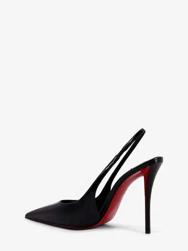 CHRISTIAN LOUBOUTIN Miss Z Patent Leather Slingback Décollet