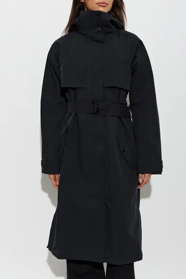 The Upside James" Polyester Trench Coat With Hood And Belt