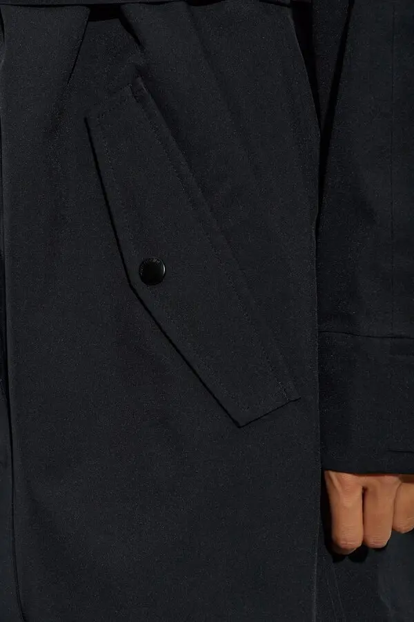 The Upside James" Polyester Trench Coat With Hood And Belt
